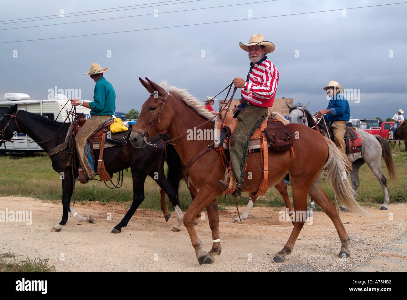 A group of texas cowboys hi-res stock photography and images - Alamy