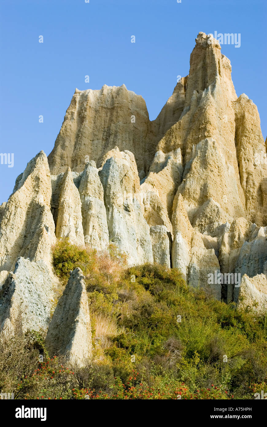 The spectacular Clay Cliffs of Omarama New Zealand Stock Photo - Alamy