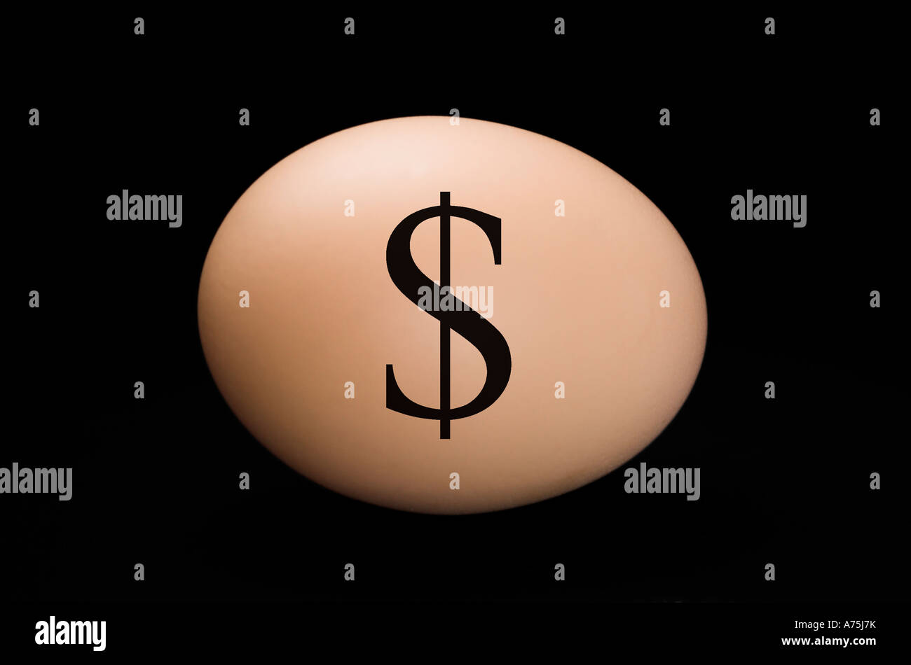 Egg with dollar sign Stock Photo - Alamy