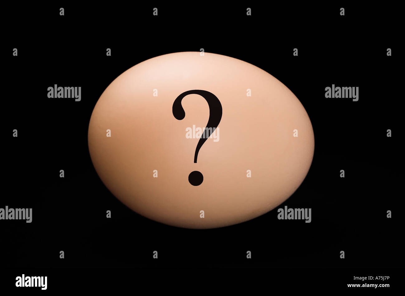 Egg with question mark Stock Photo - Alamy
