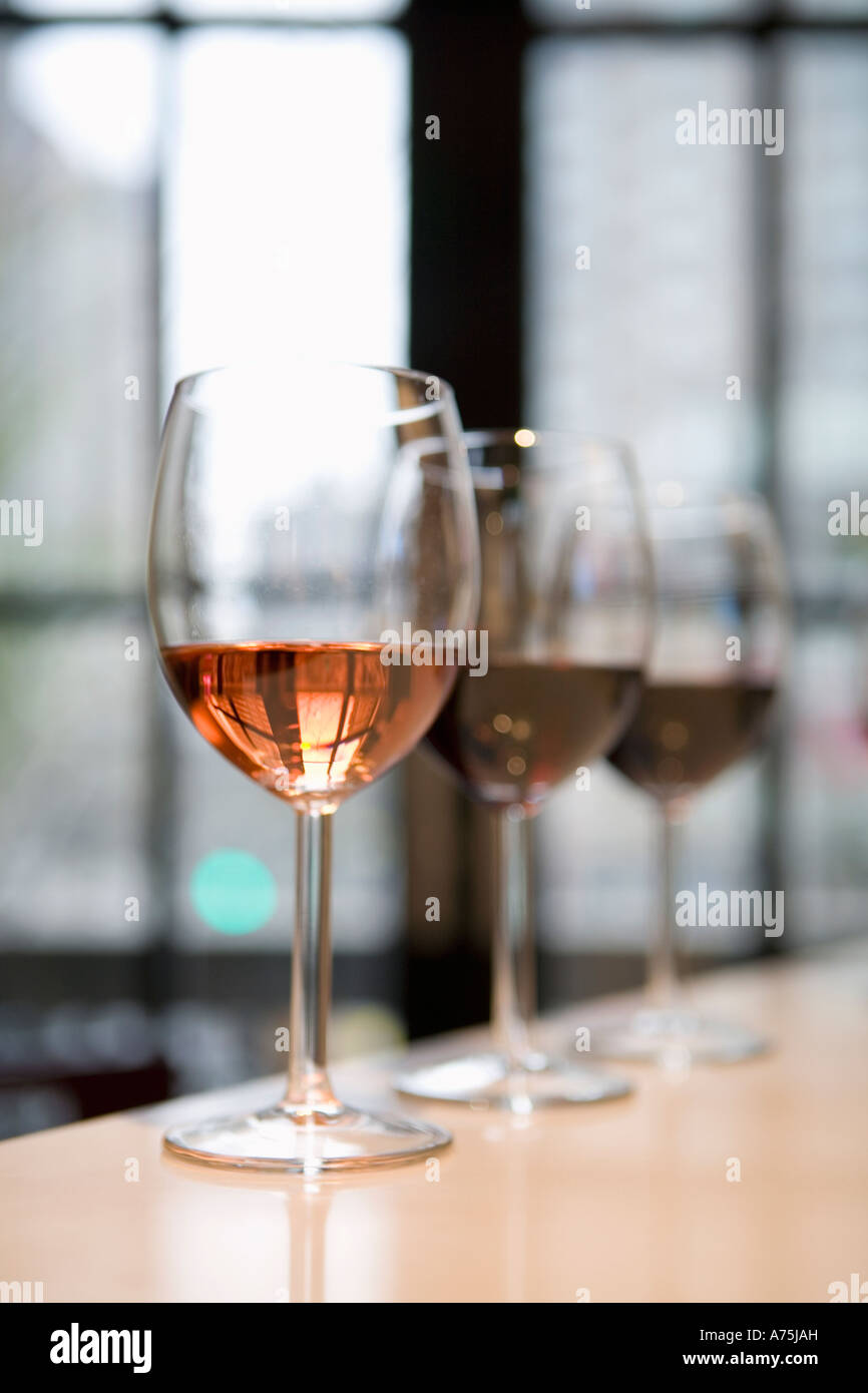 Wine tasting glasses Stock Photo - Alamy