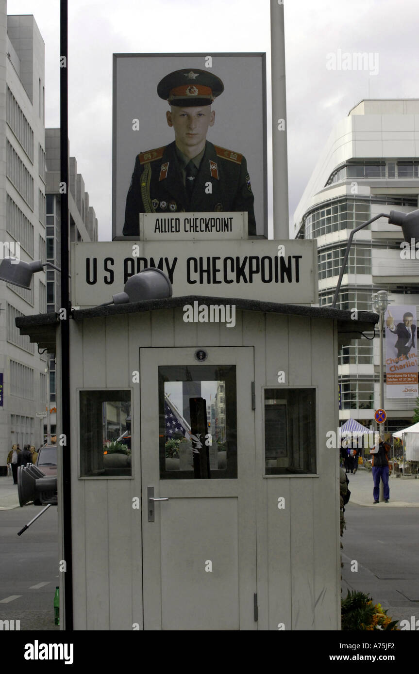 checkpoint charlie Friedrichstr friedrichstrasse Berlin poster ...