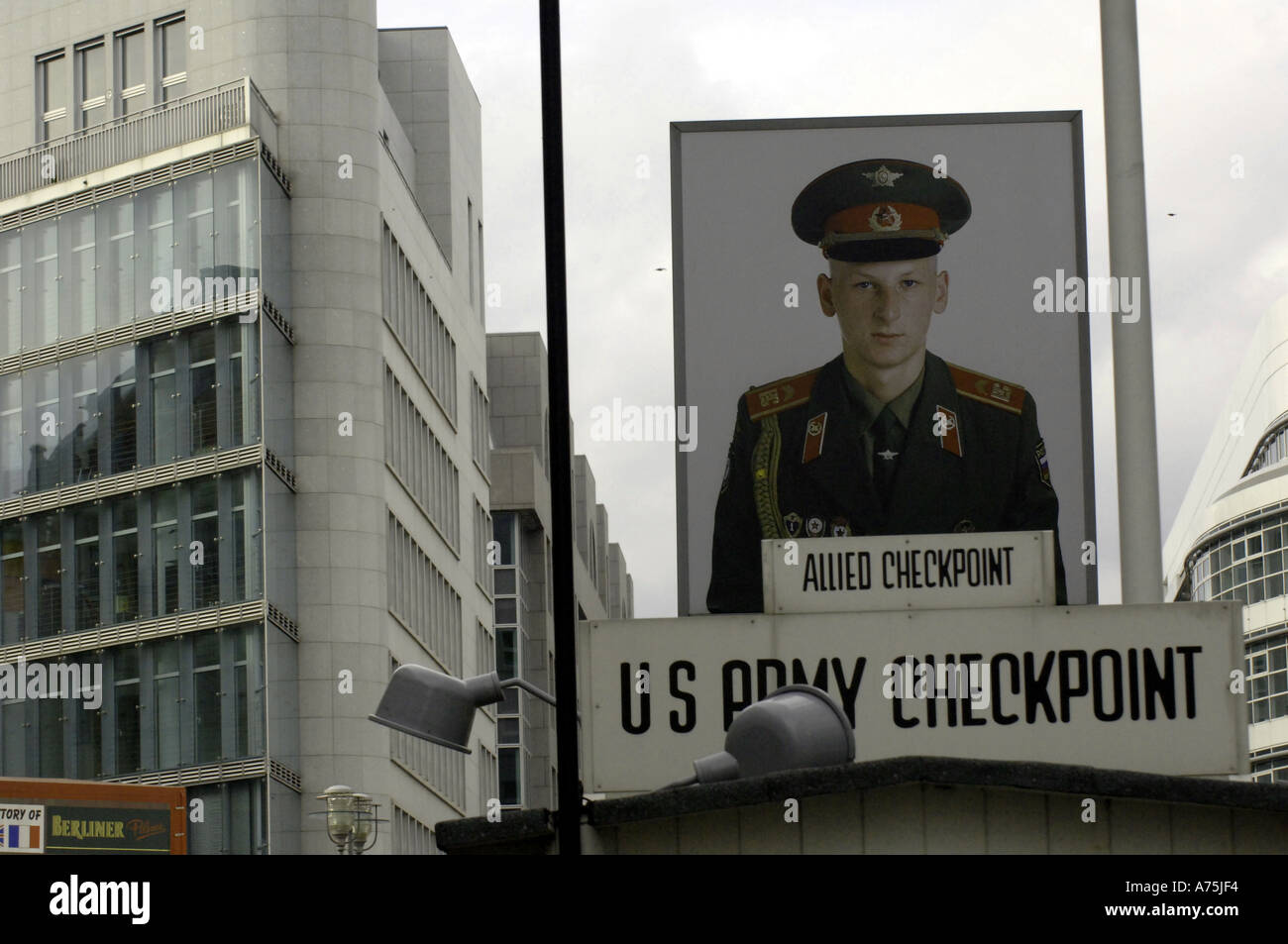 checkpoint charlie Friedrichstr friedrichstrasse Berlin poster ...