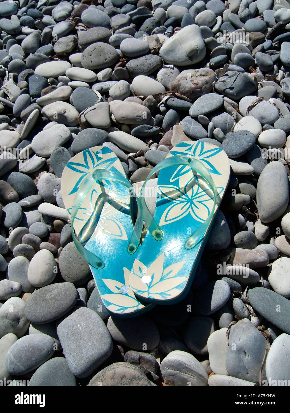 shoes on beach Stock Photo - Alamy
