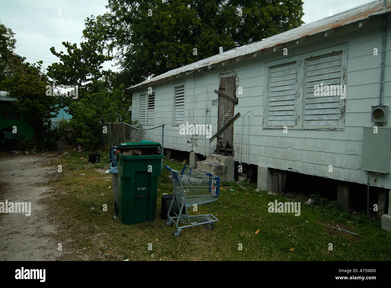 Poor area of Key West in Florida Stock Photo - Alamy