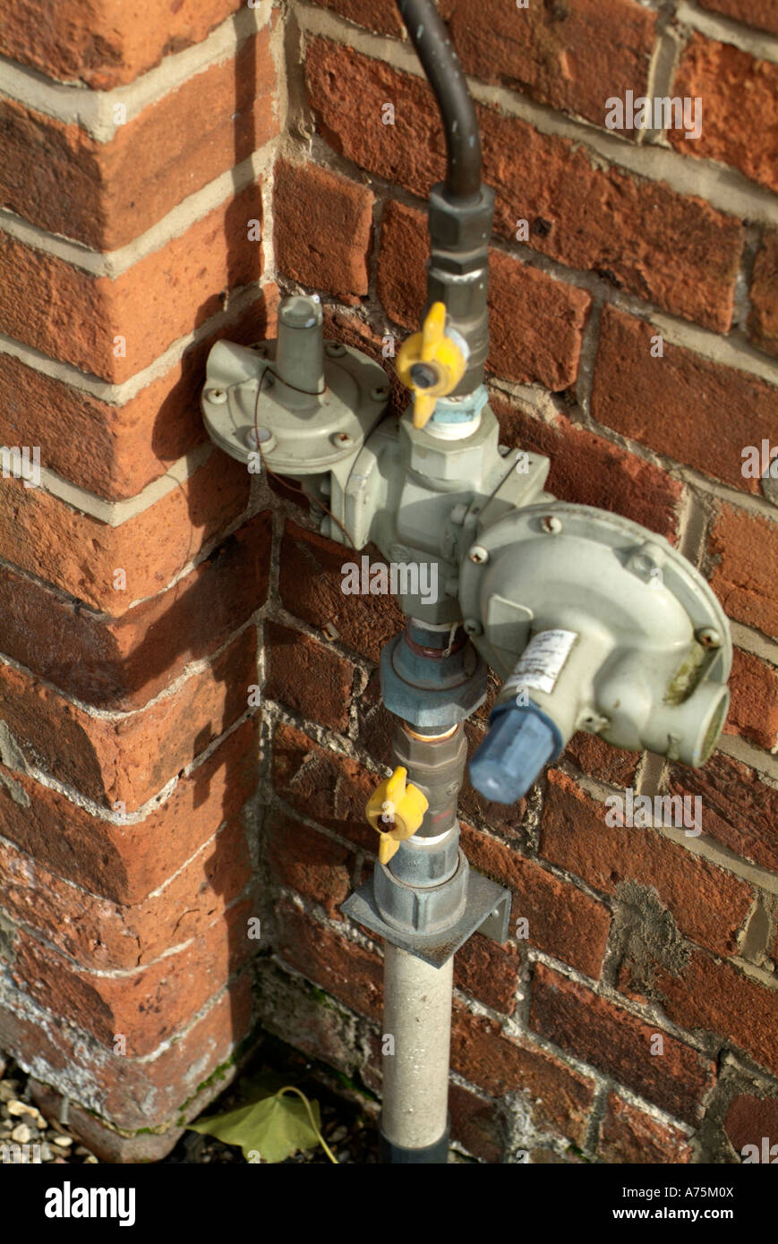 outside gas regulator Stock Photo - Alamy