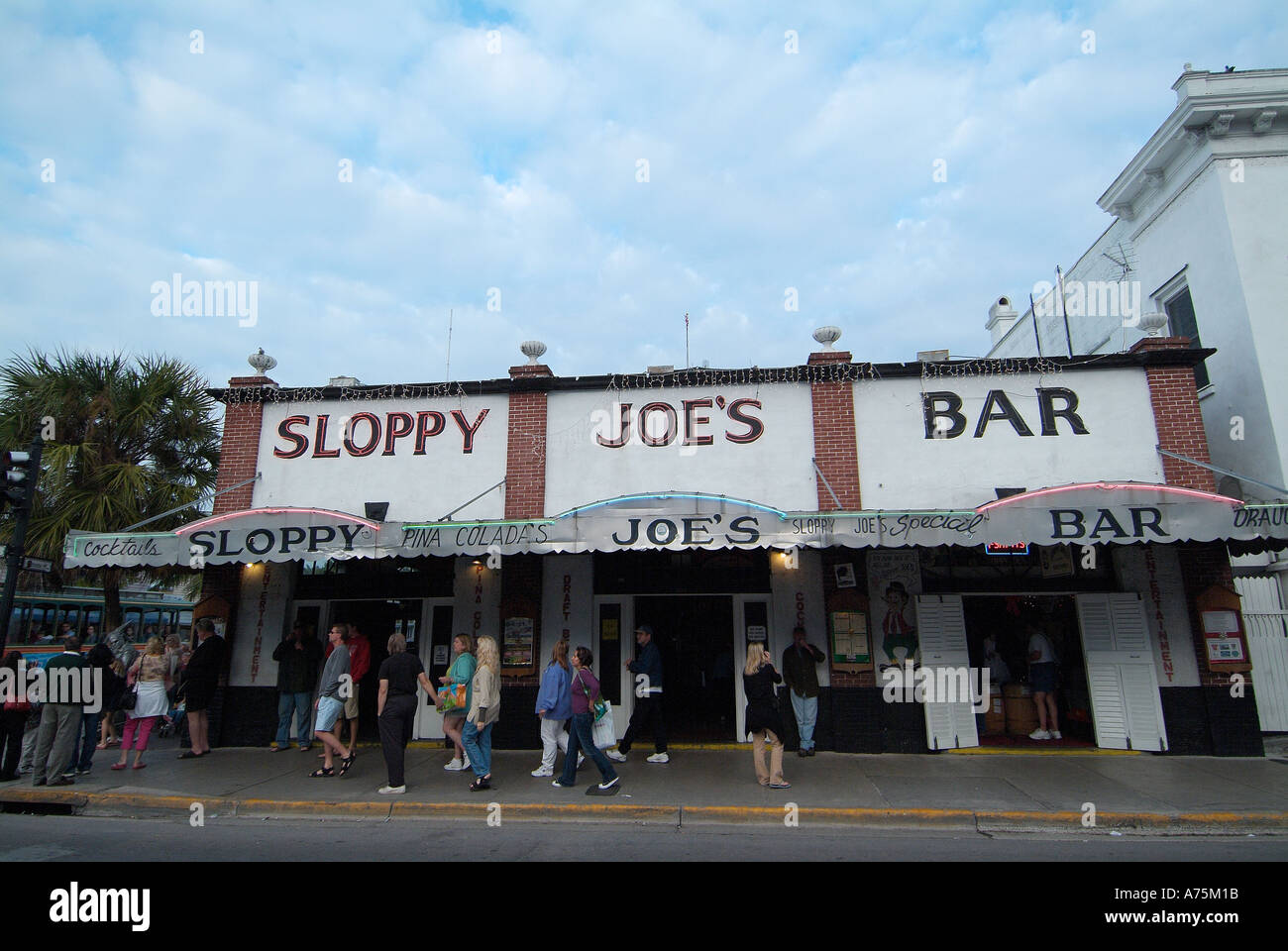 Typical evening life in Key West Florida Stock Photo - Alamy