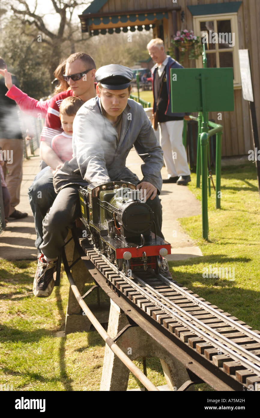 Model steam train Stock Photo - Alamy