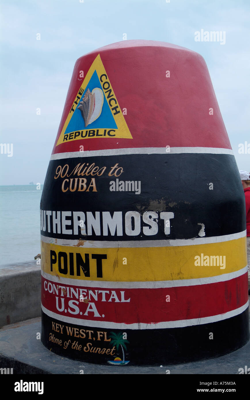 Southernmost point of USA in Key West in Florida Stock Photo - Alamy
