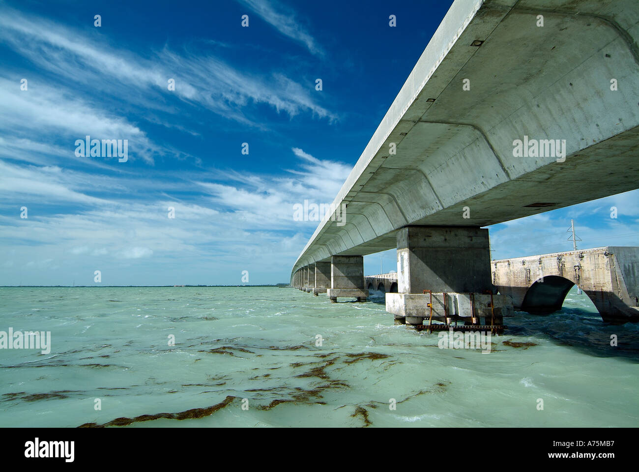 Lower Keys USA Florida road bridge Stock Photo - Alamy
