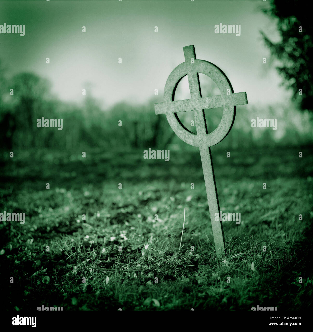 single iron cross in circle Stock Photo - Alamy