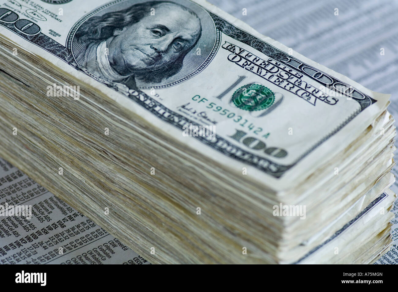 Dollars page hi-res stock photography and images - Alamy
