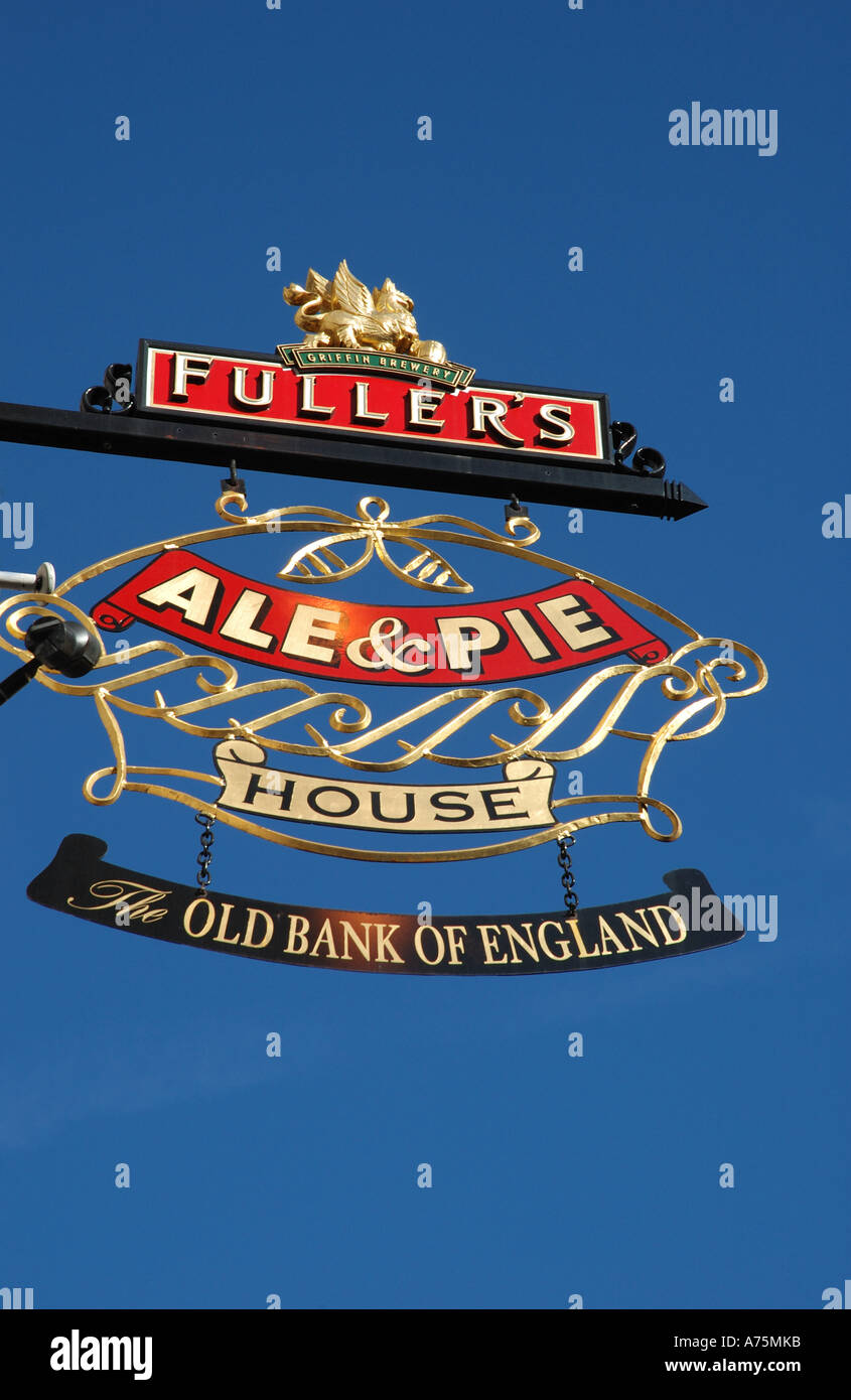 British pub sign "The Old Bank of England Stock Photo - Alamy
