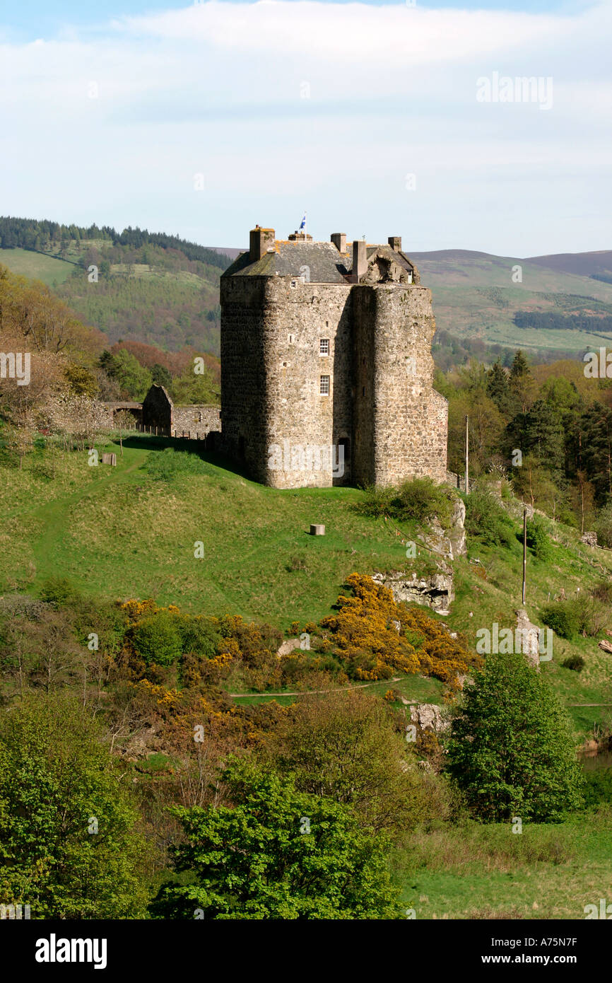 Neidpath Castle Near Peebles Scotland Stock Photo - Alamy