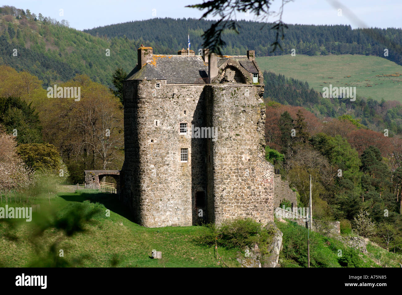 Neidpath Castle Near Peebles Scotland Stock Photo - Alamy