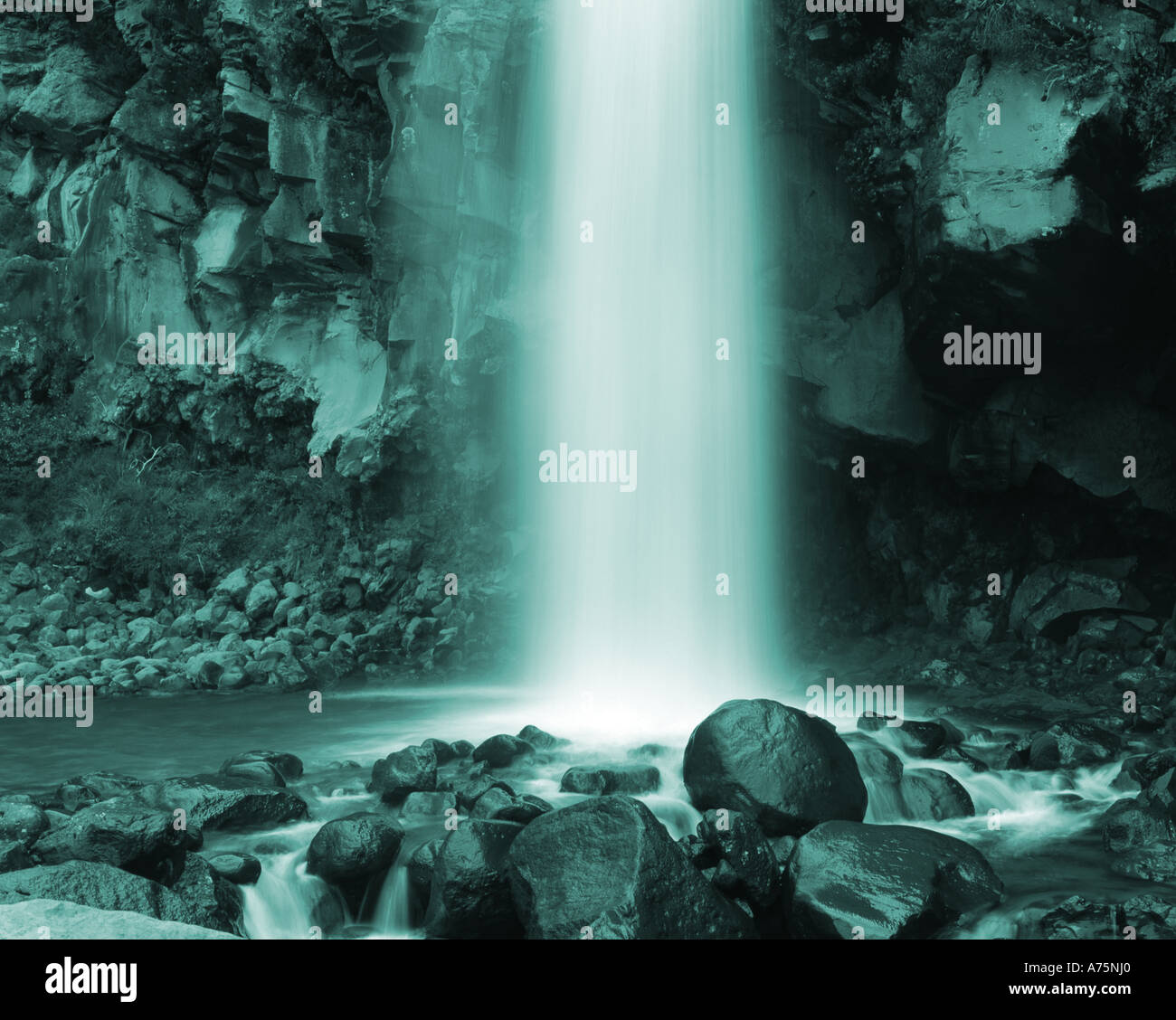 Taranaki Falls Tongariro National Park North Island New Zealand Stock ...