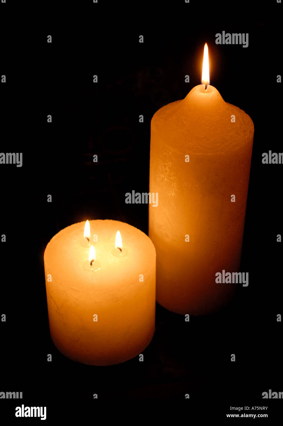Buring candles hi-res stock photography and images - Alamy