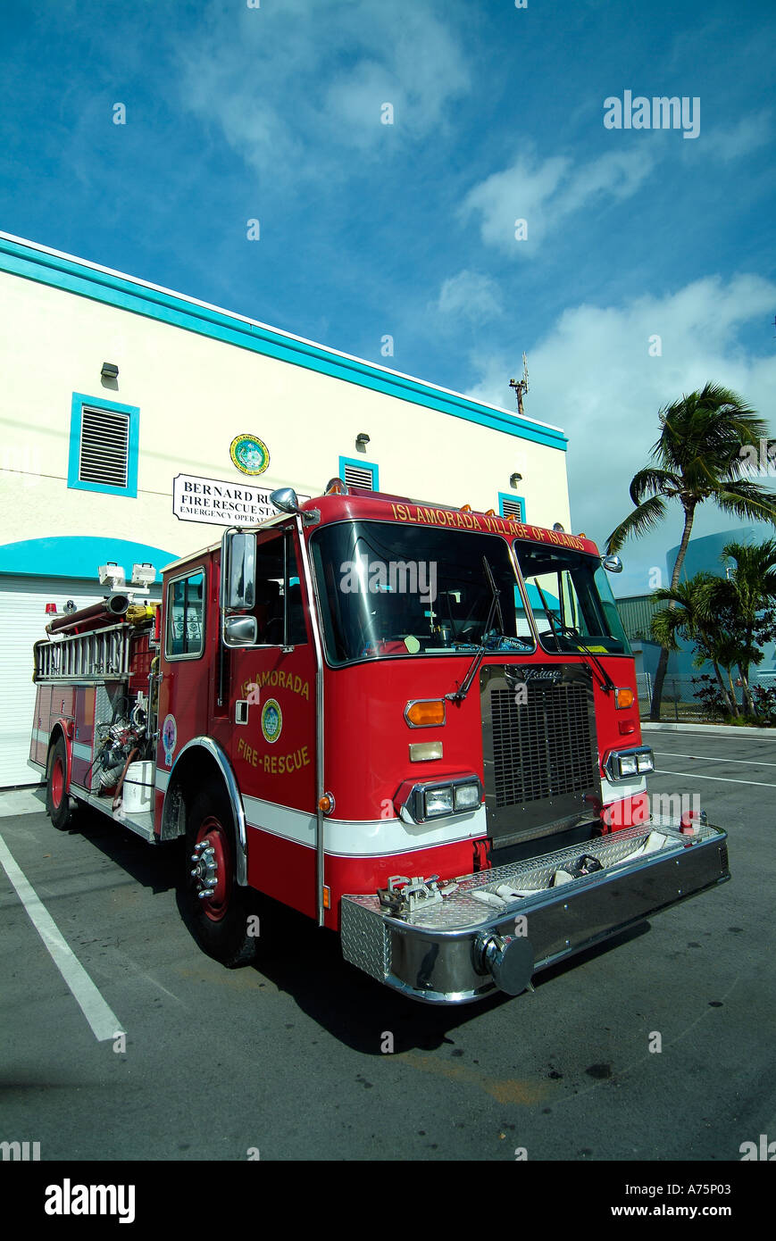Islamorada fire station Stock Photo - Alamy