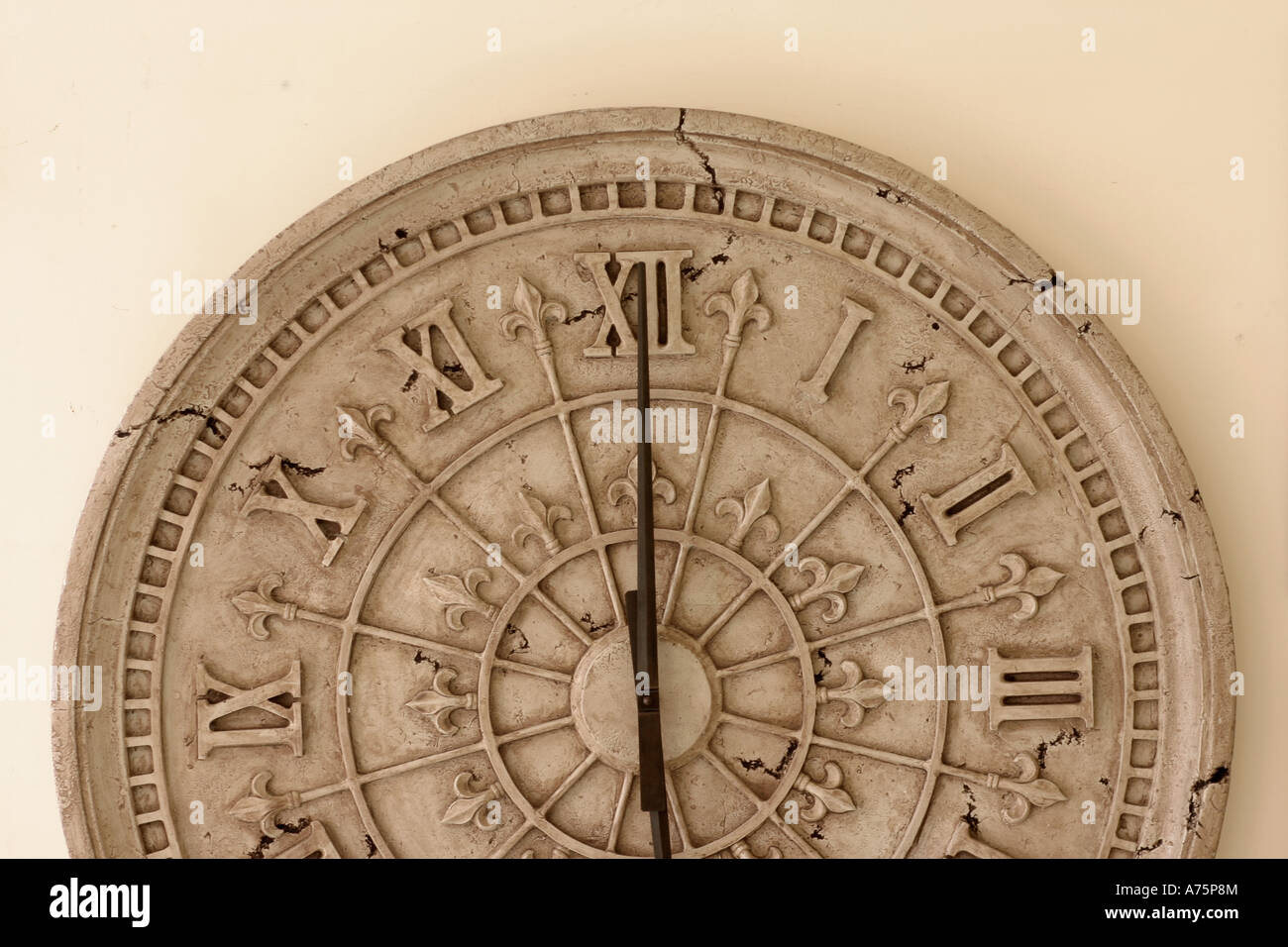 Wall clock showing time six hi-res stock photography and images - Alamy
