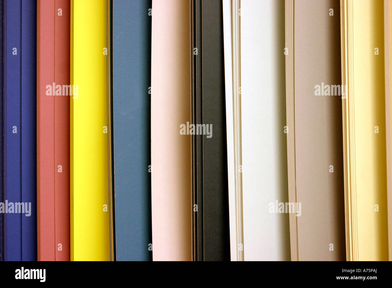 Sheets of colored paper Stock Photo - Alamy