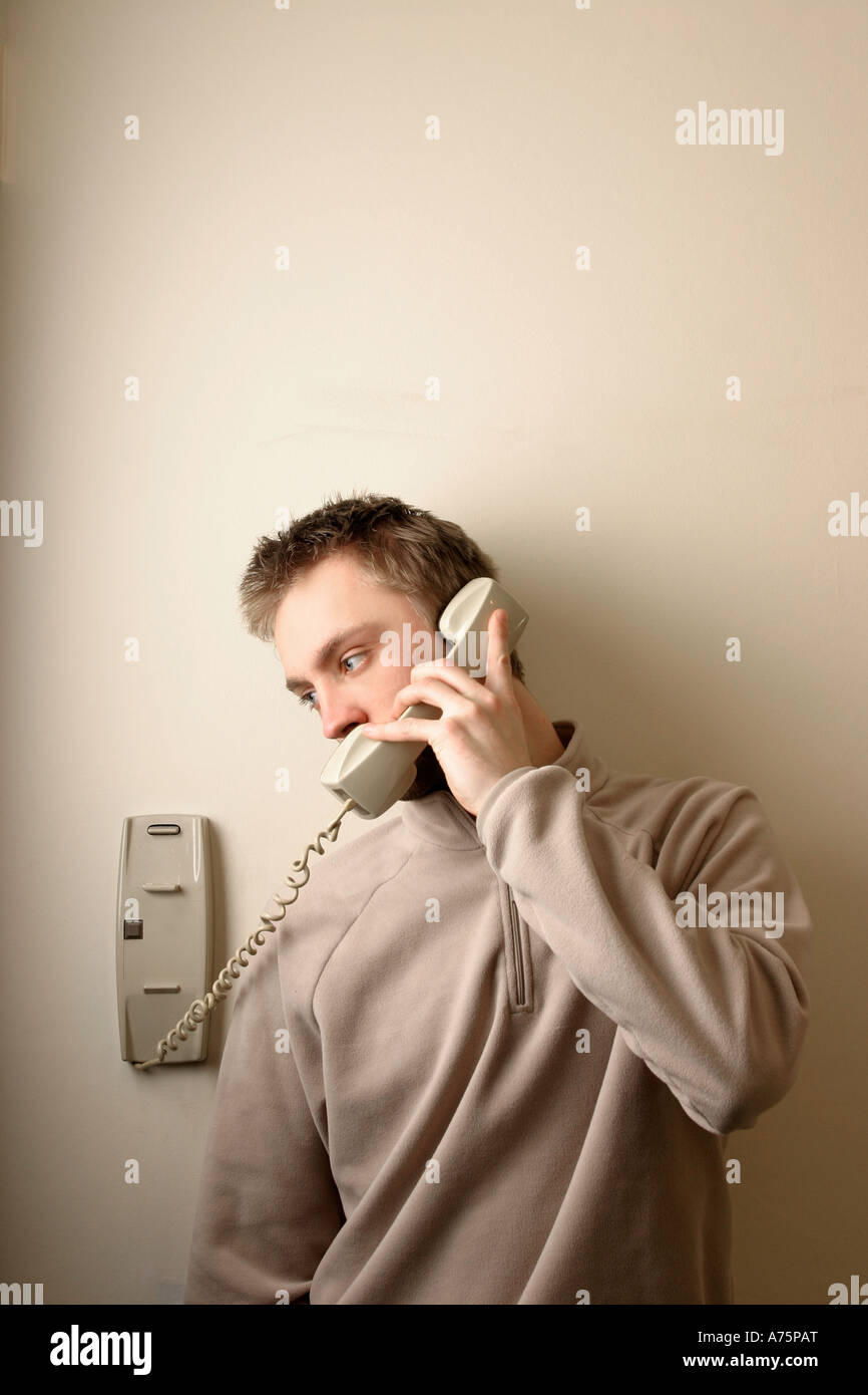 Man on the phone Stock Photo - Alamy