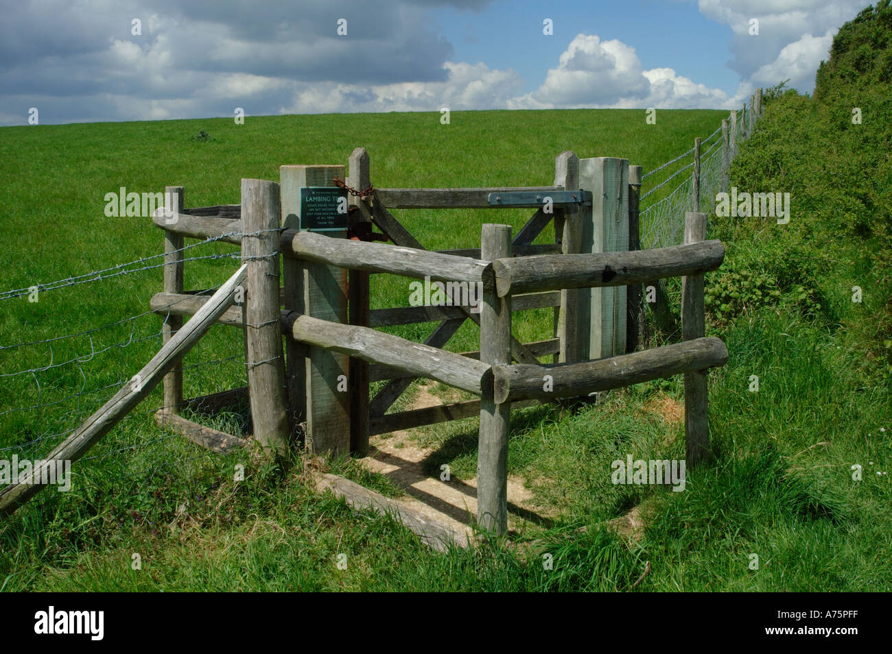 turnstyle on footpath Stock Photo - Alamy