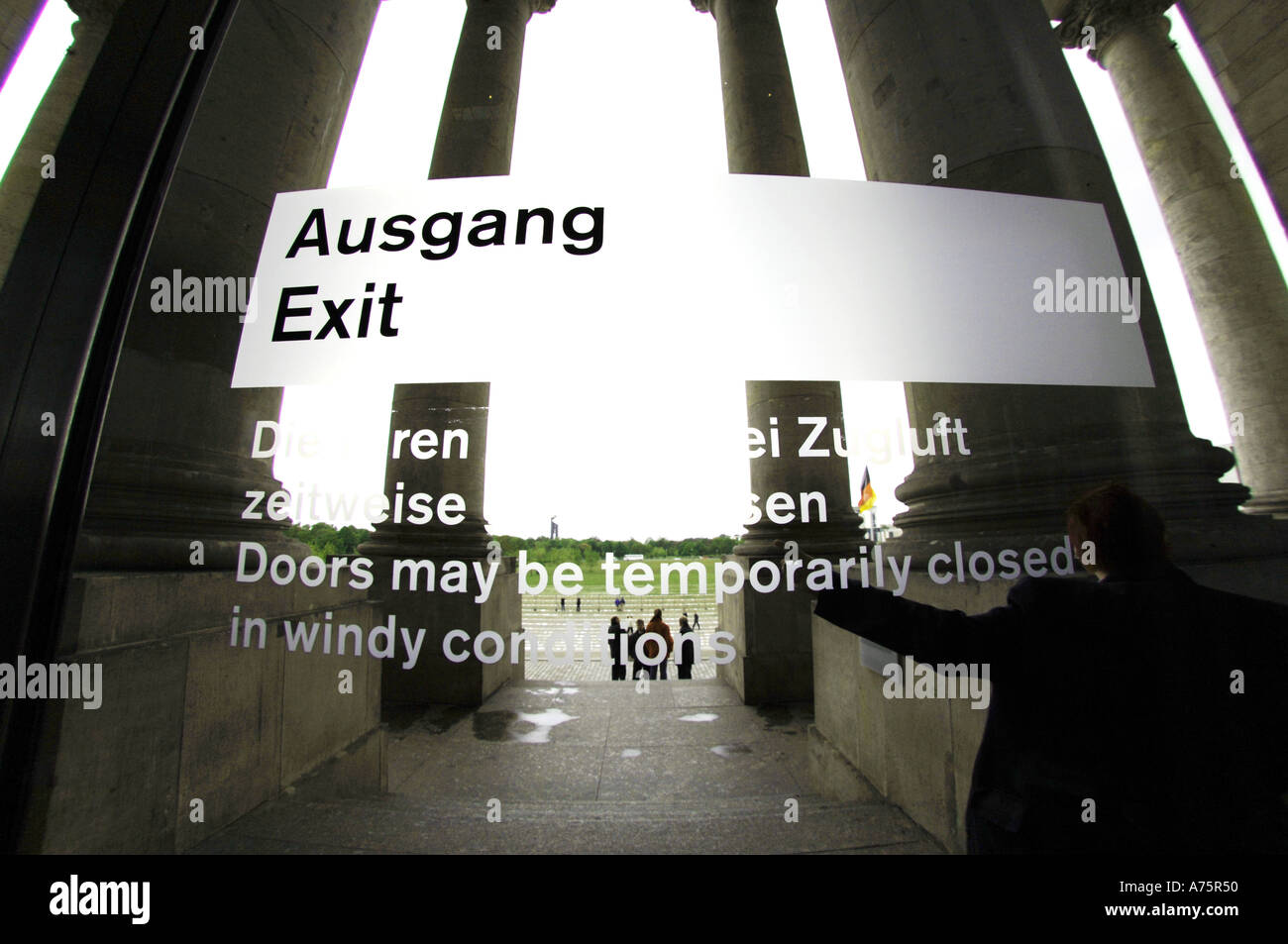 ausgang exit reichstag dome Berlin germany Stock Photo - Alamy