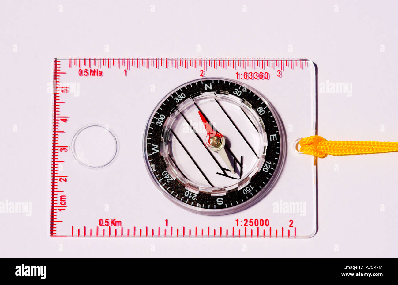Magnetic map compass Stock Photo - Alamy