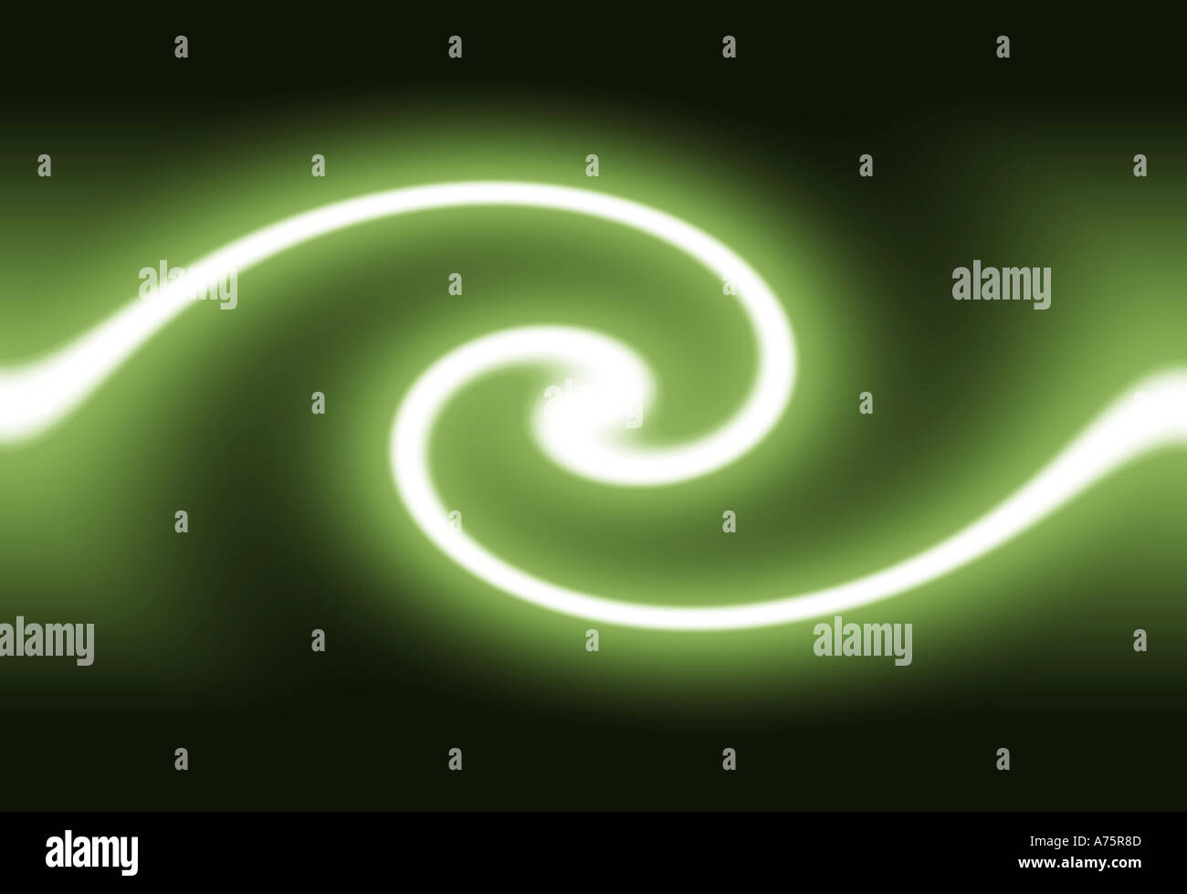 Digital symmetrical energy neon green hi-res stock photography and ...
