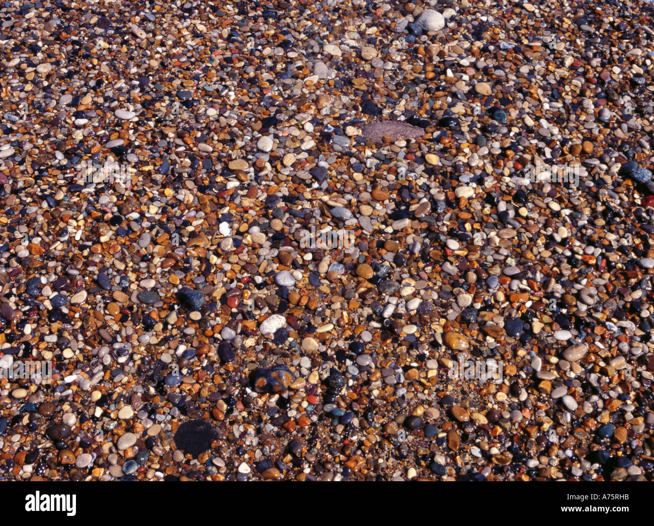 Multi coloured shingle hi-res stock photography and images - Alamy