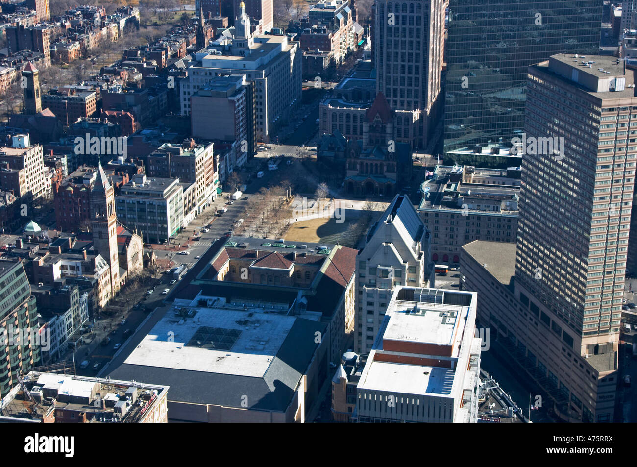 Boston aerial view Stock Photo - Alamy