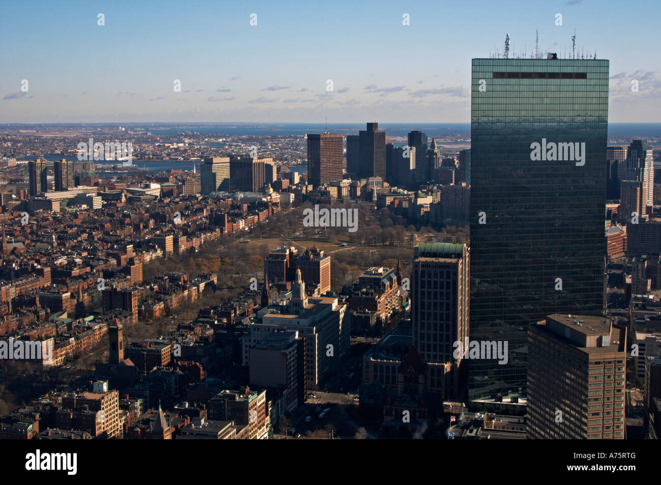 Boston aerial view Stock Photo - Alamy
