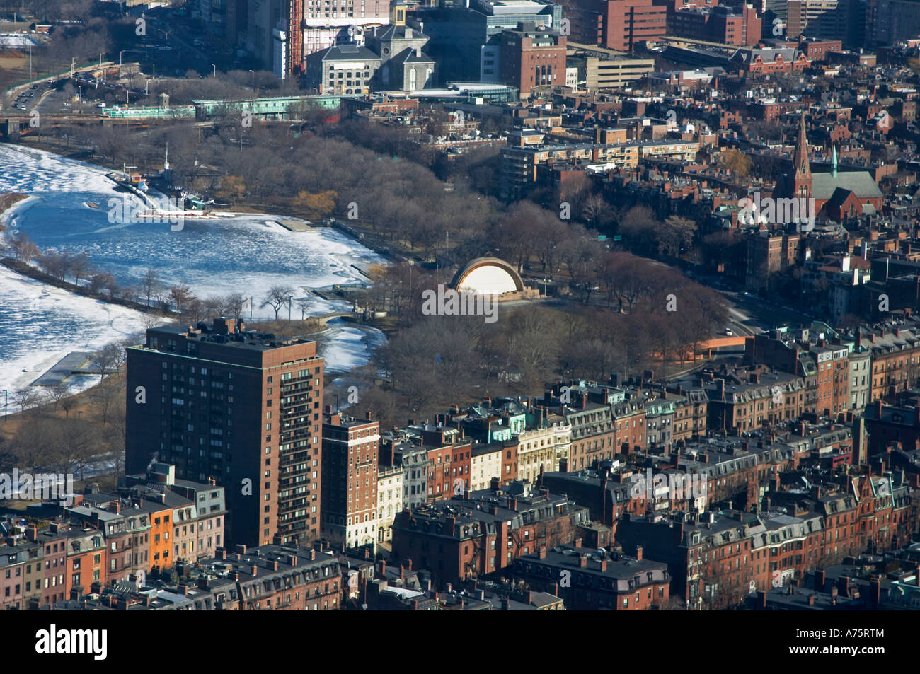 Boston aerial view Stock Photo - Alamy