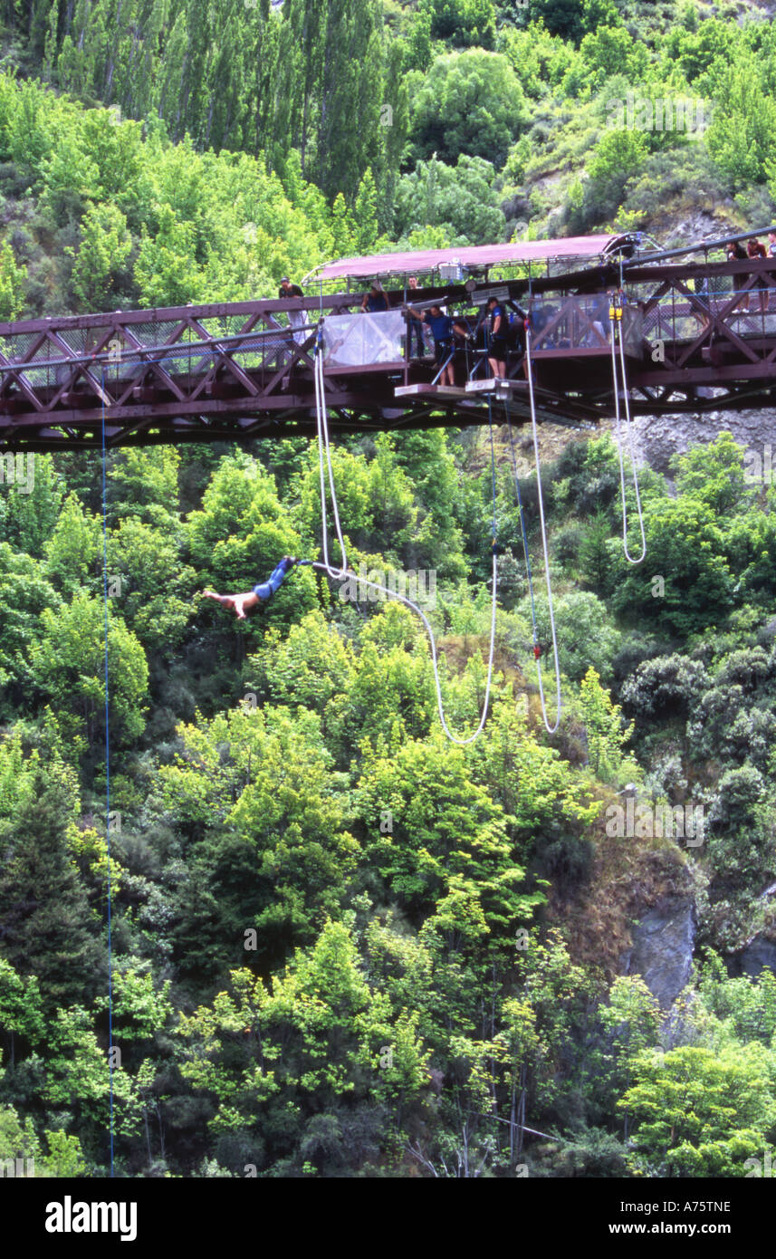 Bungee jumping in queenstown hi-res stock photography and images - Alamy