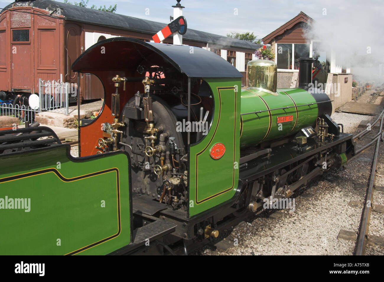The "River Irt " -0-8-2 . 15"-gauge locomotive Stock Photo - Alamy