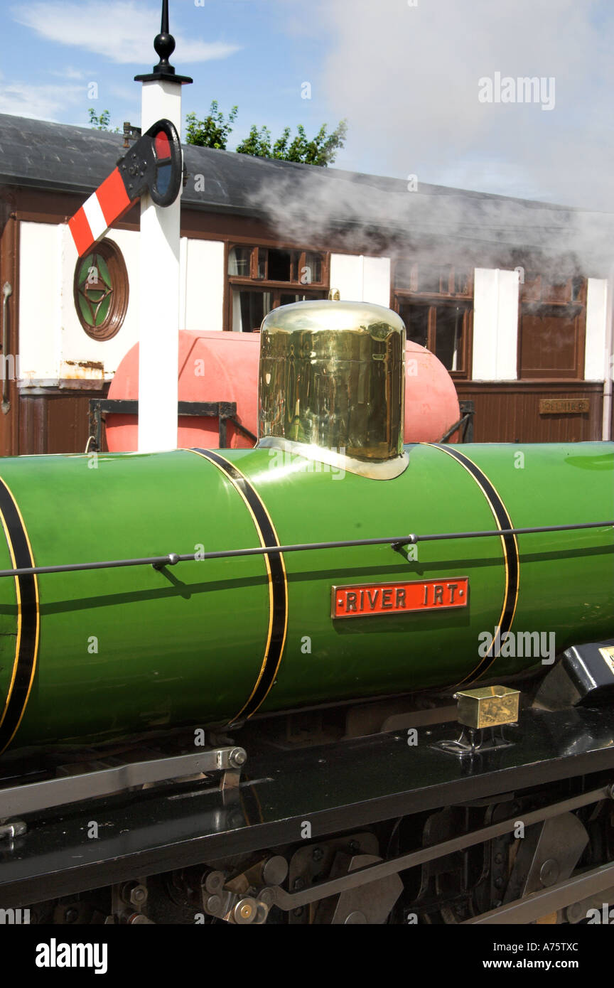 Close up The "River Irt " -0-8-2 . 15"-gauge locomotive Stock Photo - Alamy