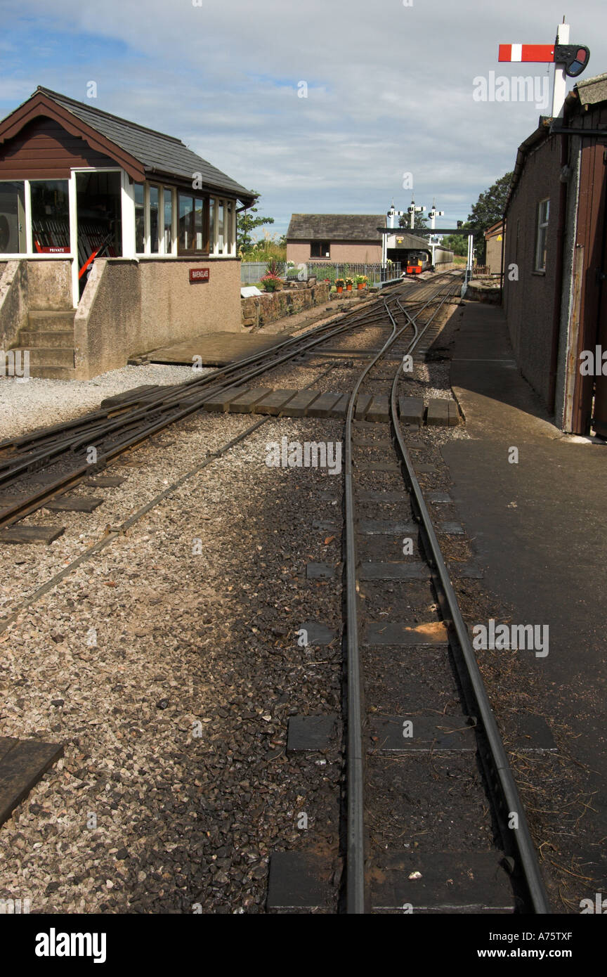 Sheds, track and signal at the delightful coastal station of Ravenglass ...