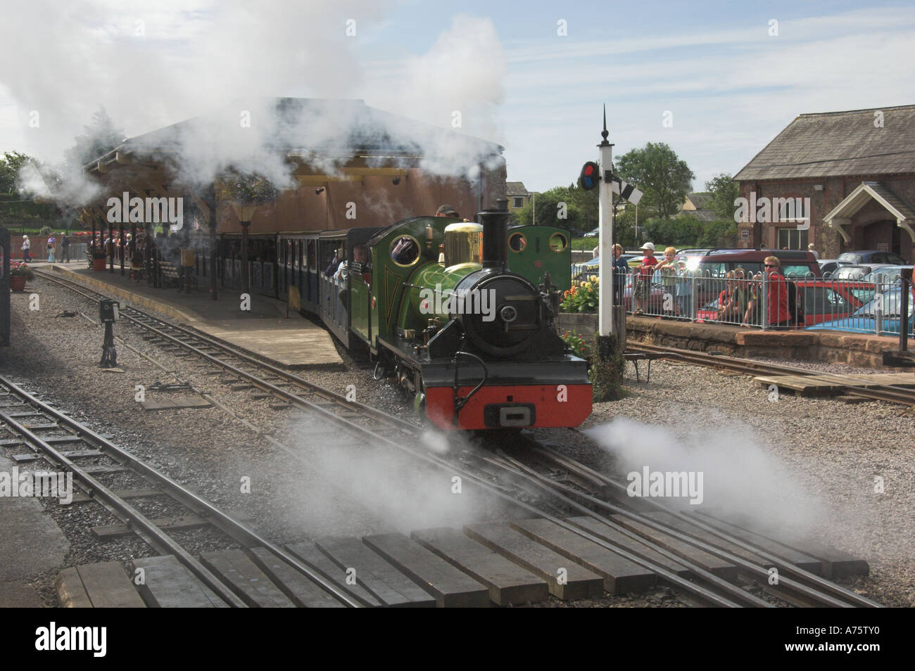 The "River Irt " -0-8-2 . 15"-gauge locomotive Stock Photo - Alamy