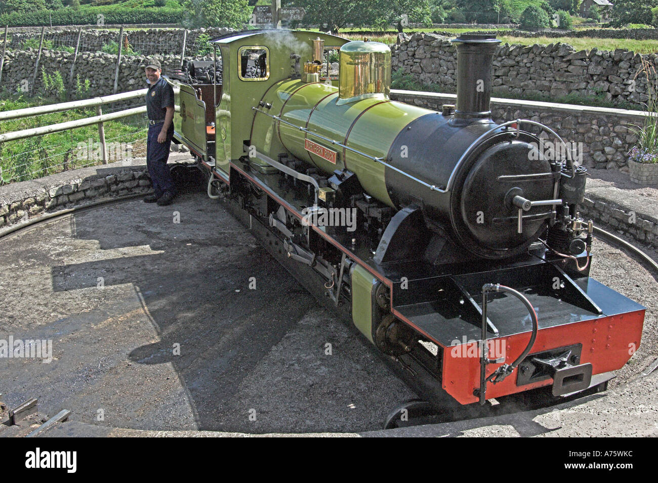 The "Northern Rock" at Boot Station in the Eskdale Valley Stock Photo ...