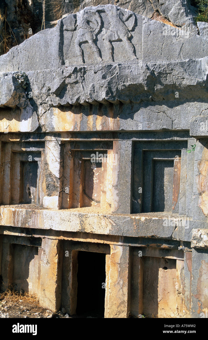 turkey anatolia mediterranean coast myra a view of the ruins Stock ...