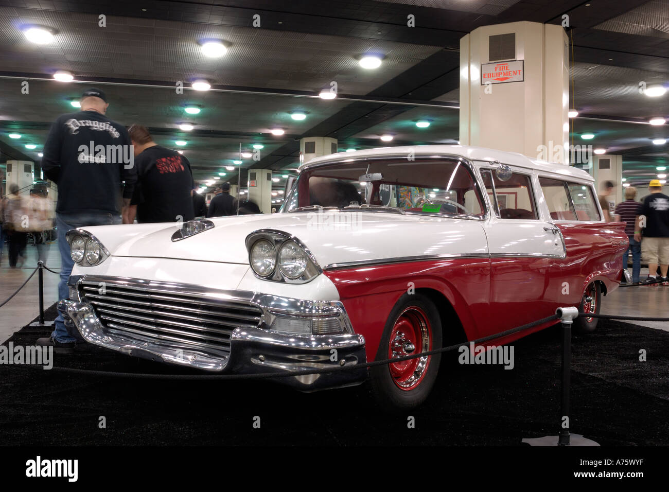 1958 Ford station wagon hot rod at the 2006 Detroit Autorama Stock ...