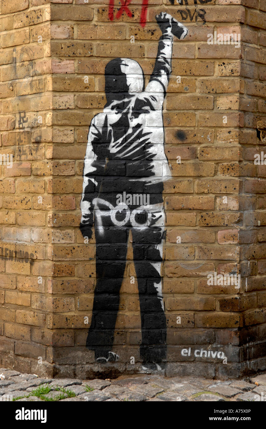 El Chive Graffiti Artist Banksy Style Stock Photo - Alamy