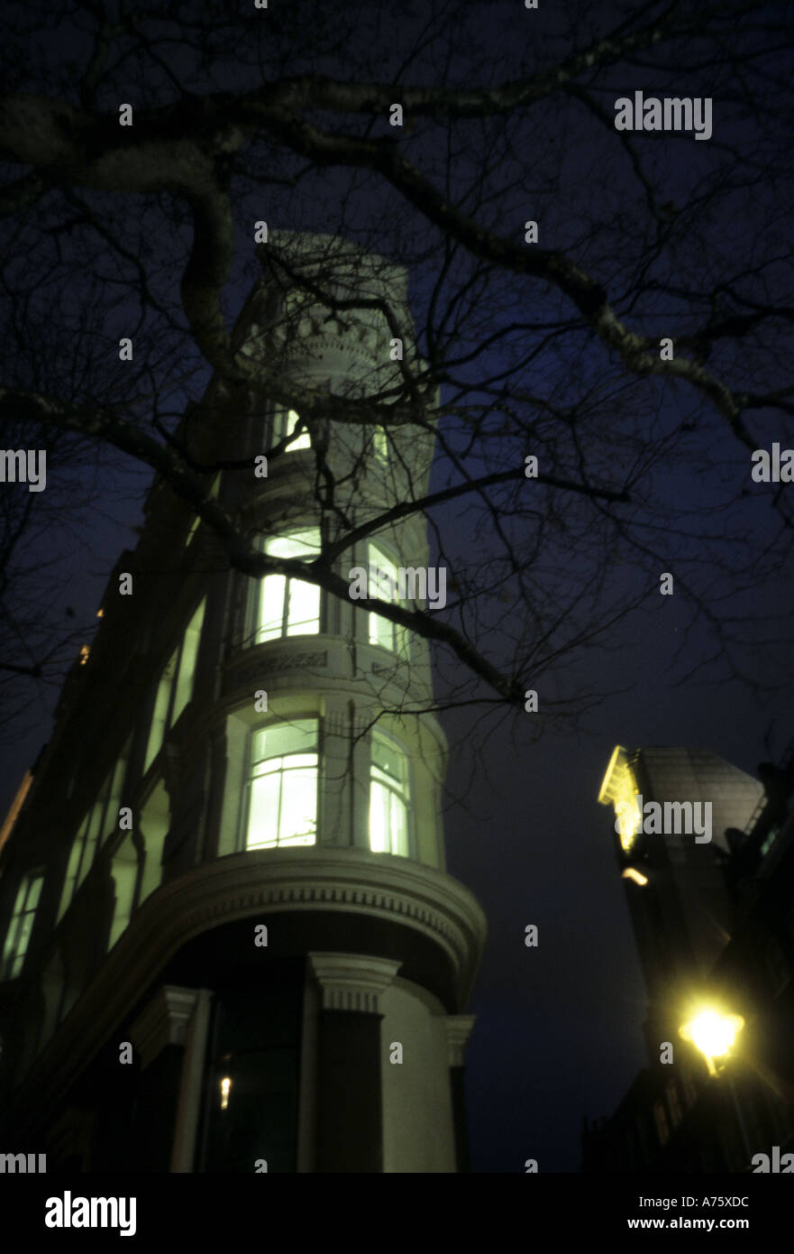 Building at night northumberland avenue london england Uk europe Stock ...