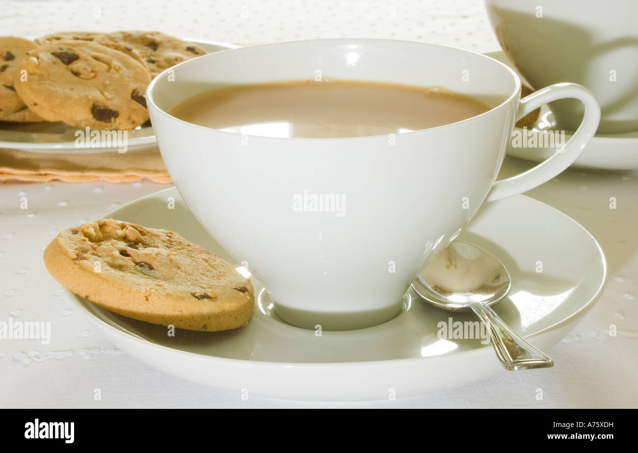 Tea & Biscuits Stock Photo - Alamy