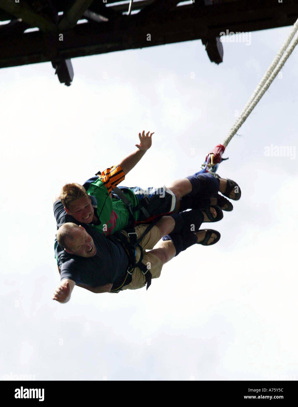 Bungy Bungee jumping Stock Photo - Alamy