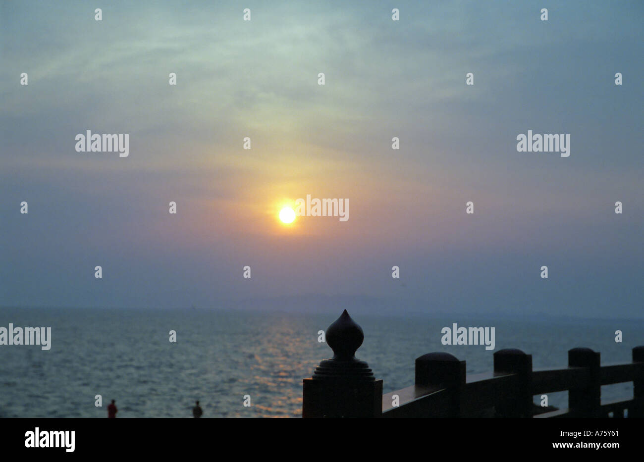 Sunset viewed from Enoshima island Japan Stock Photo - Alamy