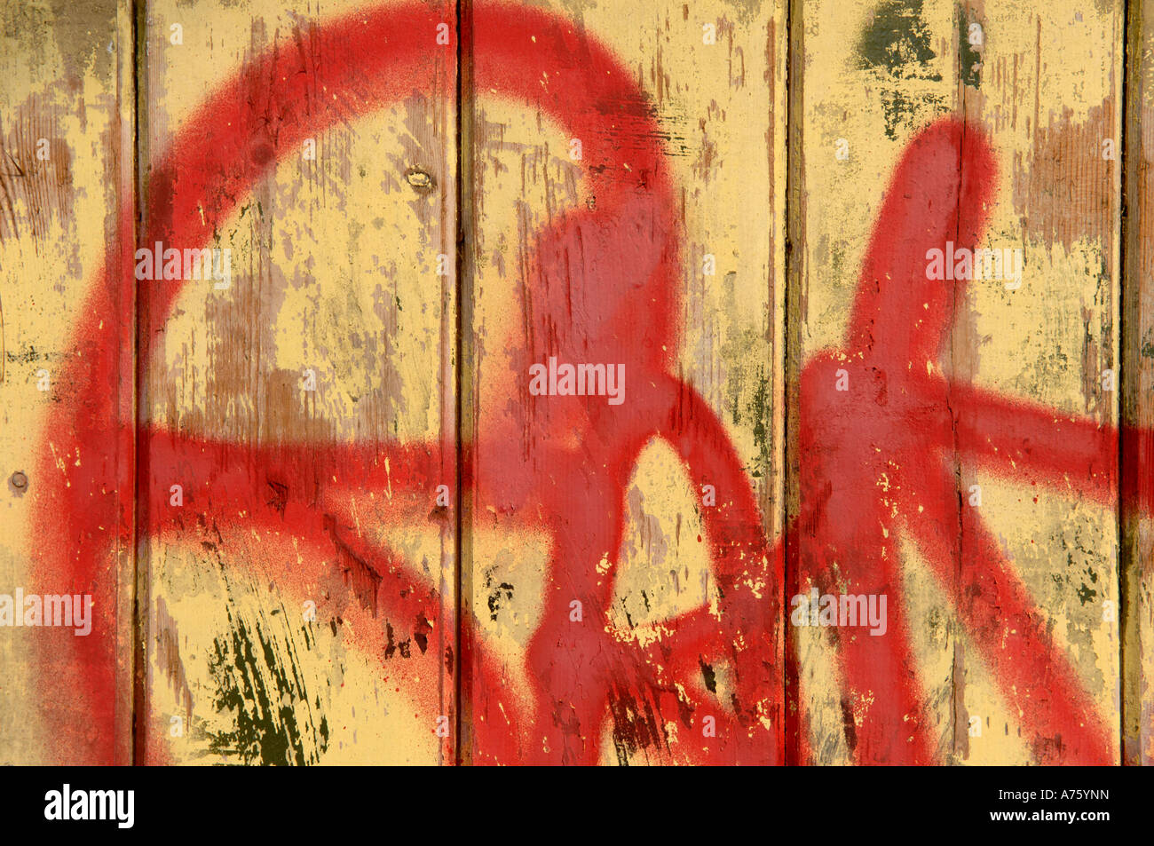Graffiti political statement red wall hi-res stock photography and ...