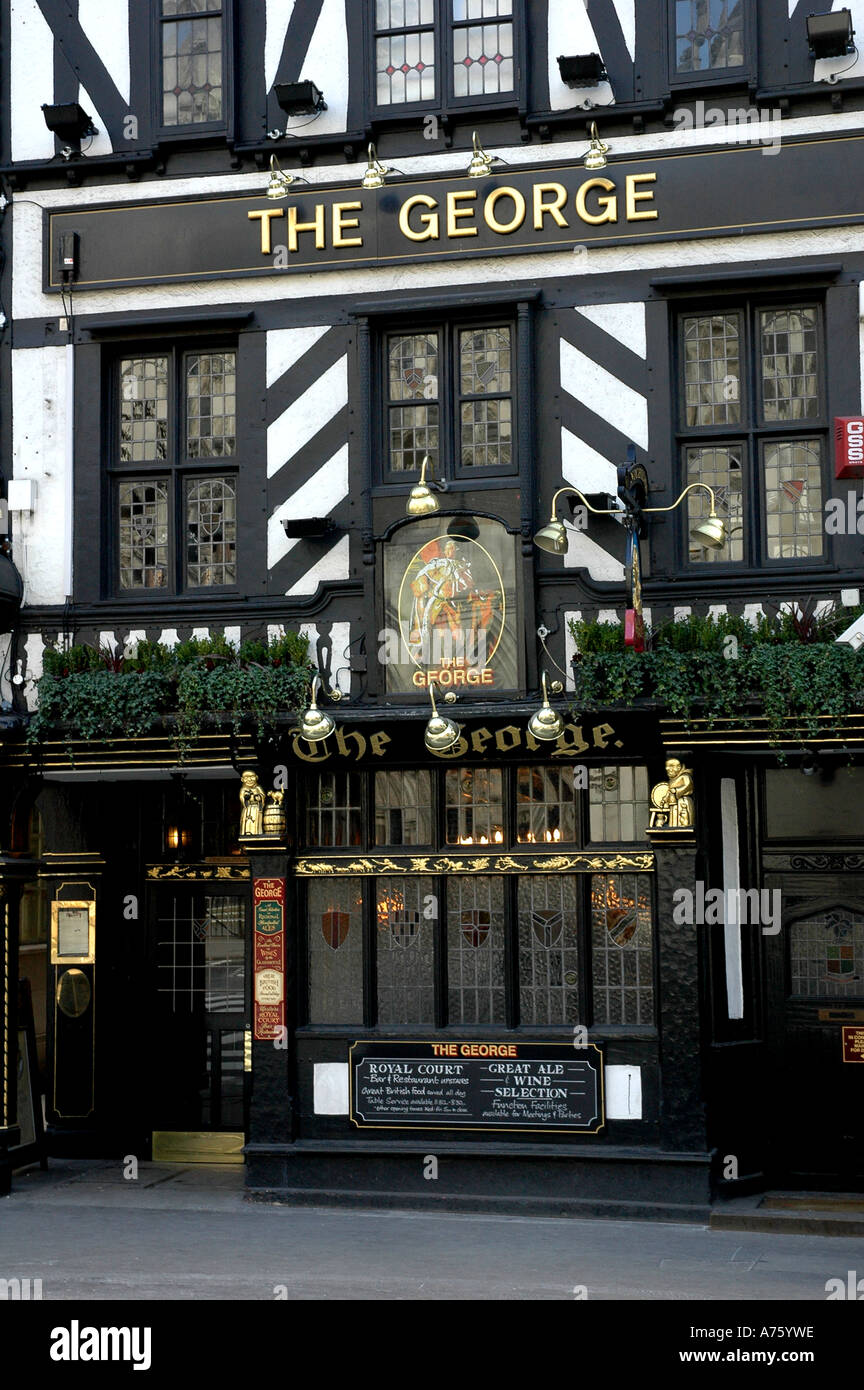 The George in Fleet St London England Stock Photo - Alamy