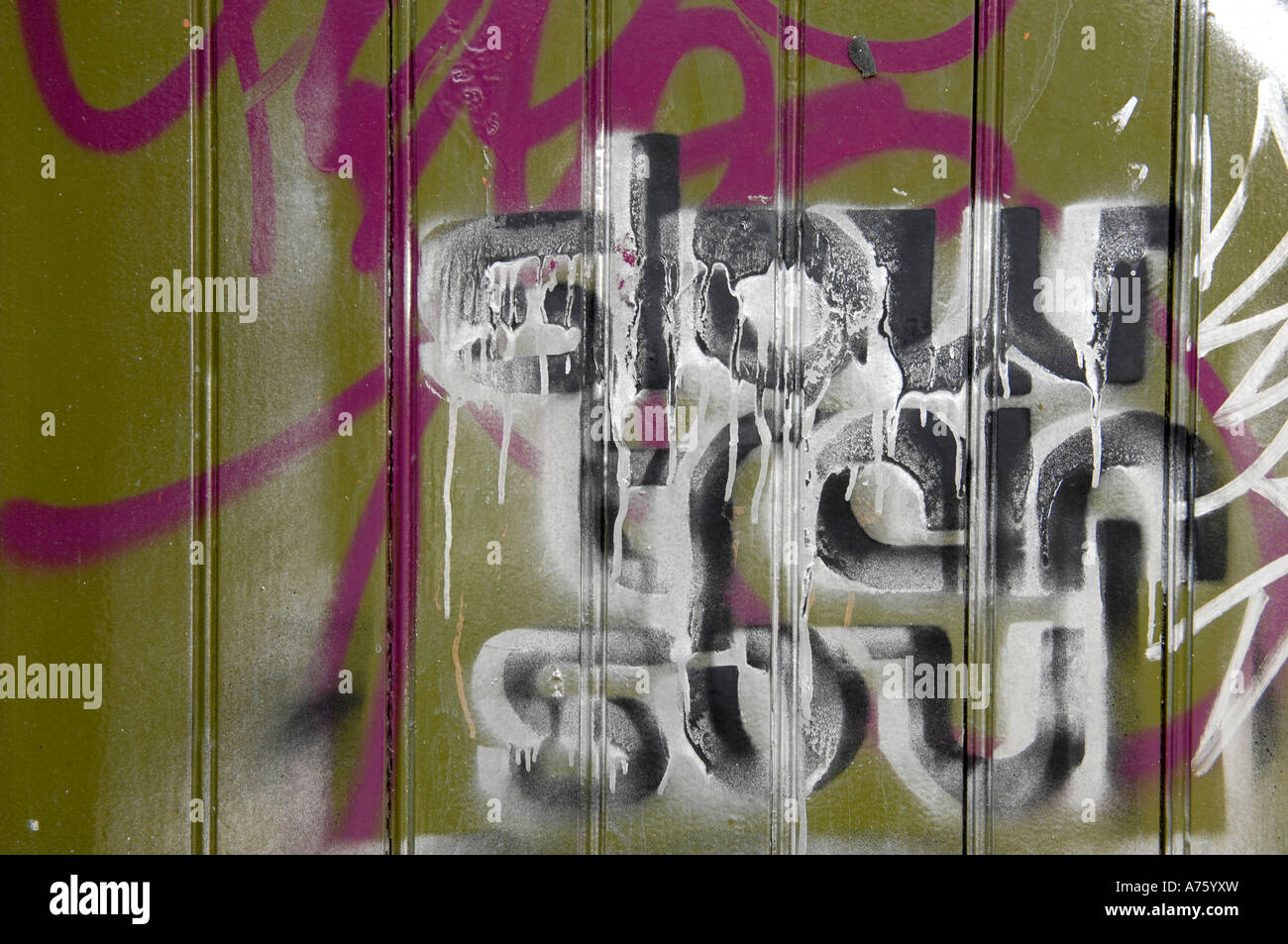 Slow Train Graffiti Stock Photo - Alamy