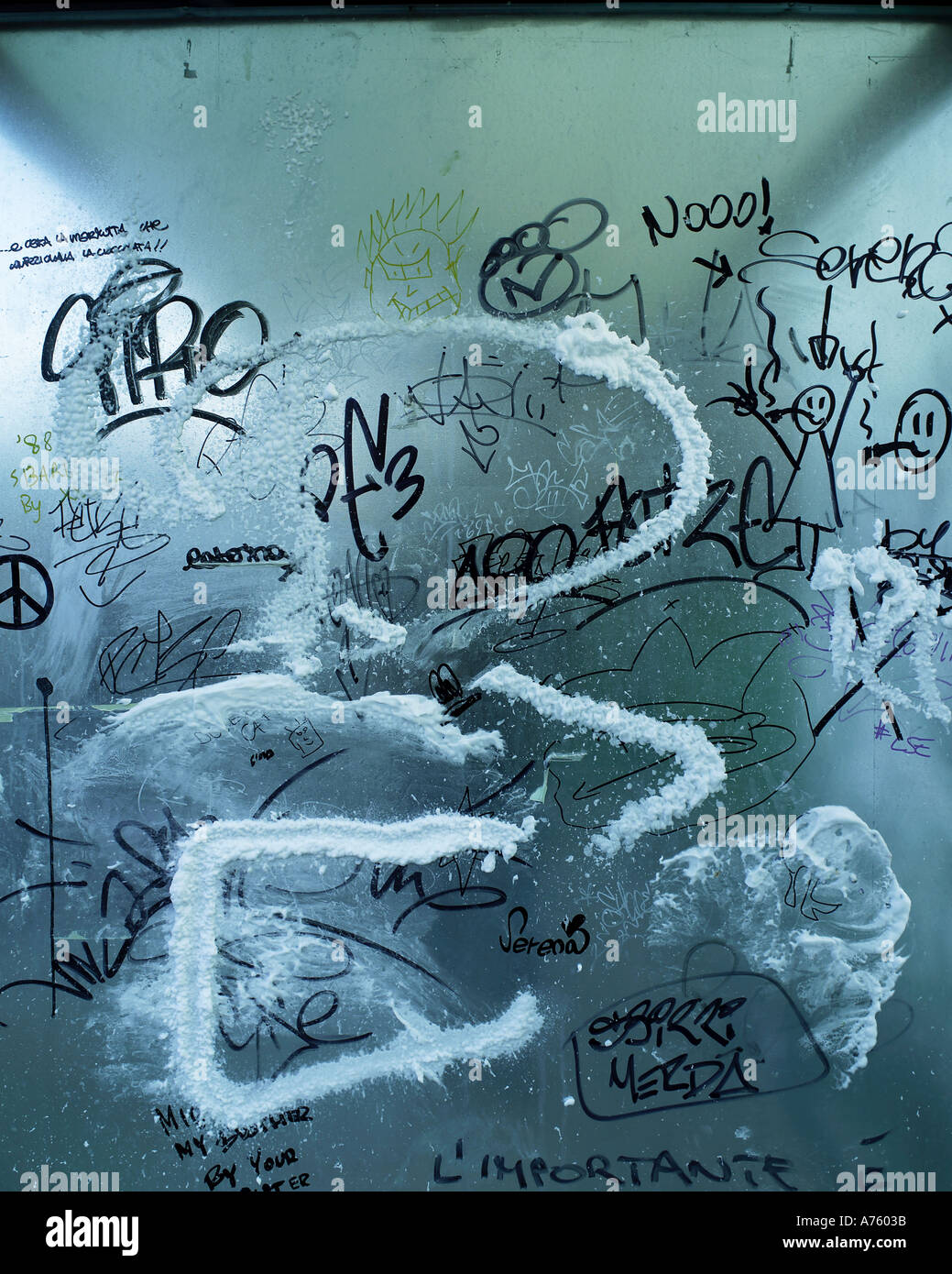 Graffito inscription hi-res stock photography and images - Alamy